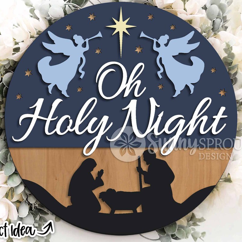 Oh Holy Night Sign - Etsy
