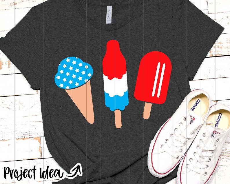 Patriotic Popsicles Digital Download Print File Cricut - Etsy