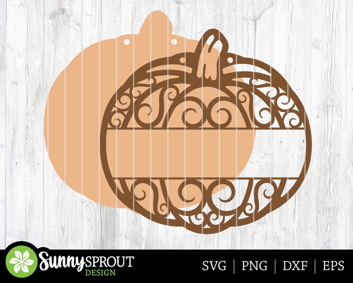 Pumpkin Split Monogram Sign Digital Download Fall Door - Etsy