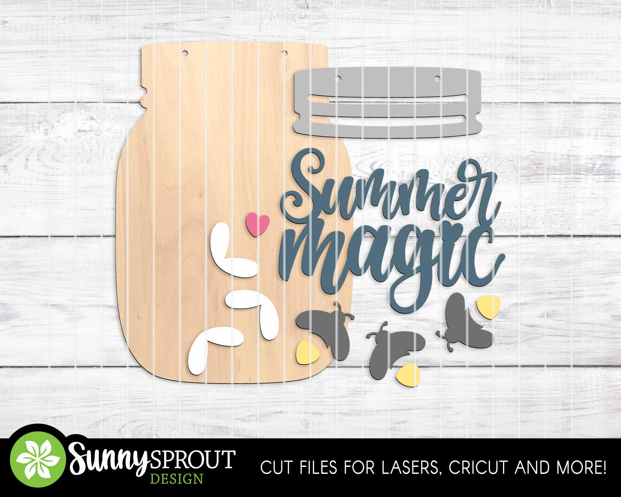 Summer Magic Firefly Mason Jar Sign, Digital Download, SVG Laser Cut ...