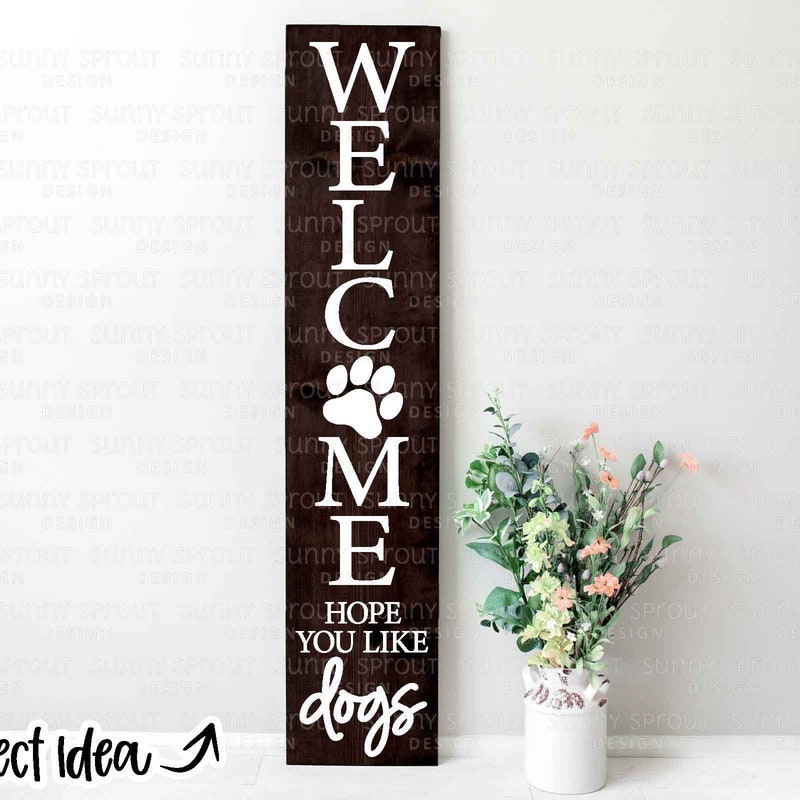 Dog Welcome Sign - Etsy