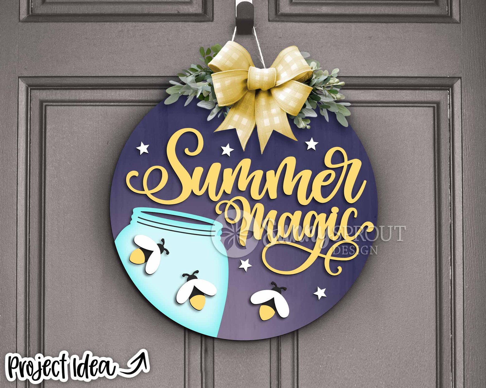 Summer Magic Firefly Sign, Digital Download, SVG Laser Cut File, Cricut ...