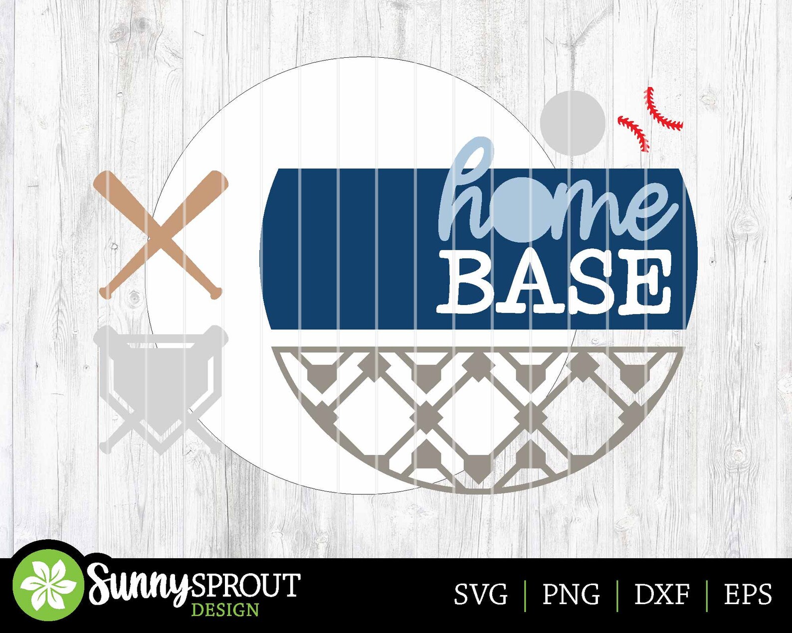 Home Base Baseball Softball Sign, Digital Download, Round Door Hanger ...