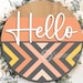 Hello Spring Highland Cow Sign, DIGITAL Download, Round Door Hanger Svg ...