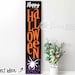 Happy Halloween Spiderweb Sign, Digital Download, Vertical Porch Leaner ...