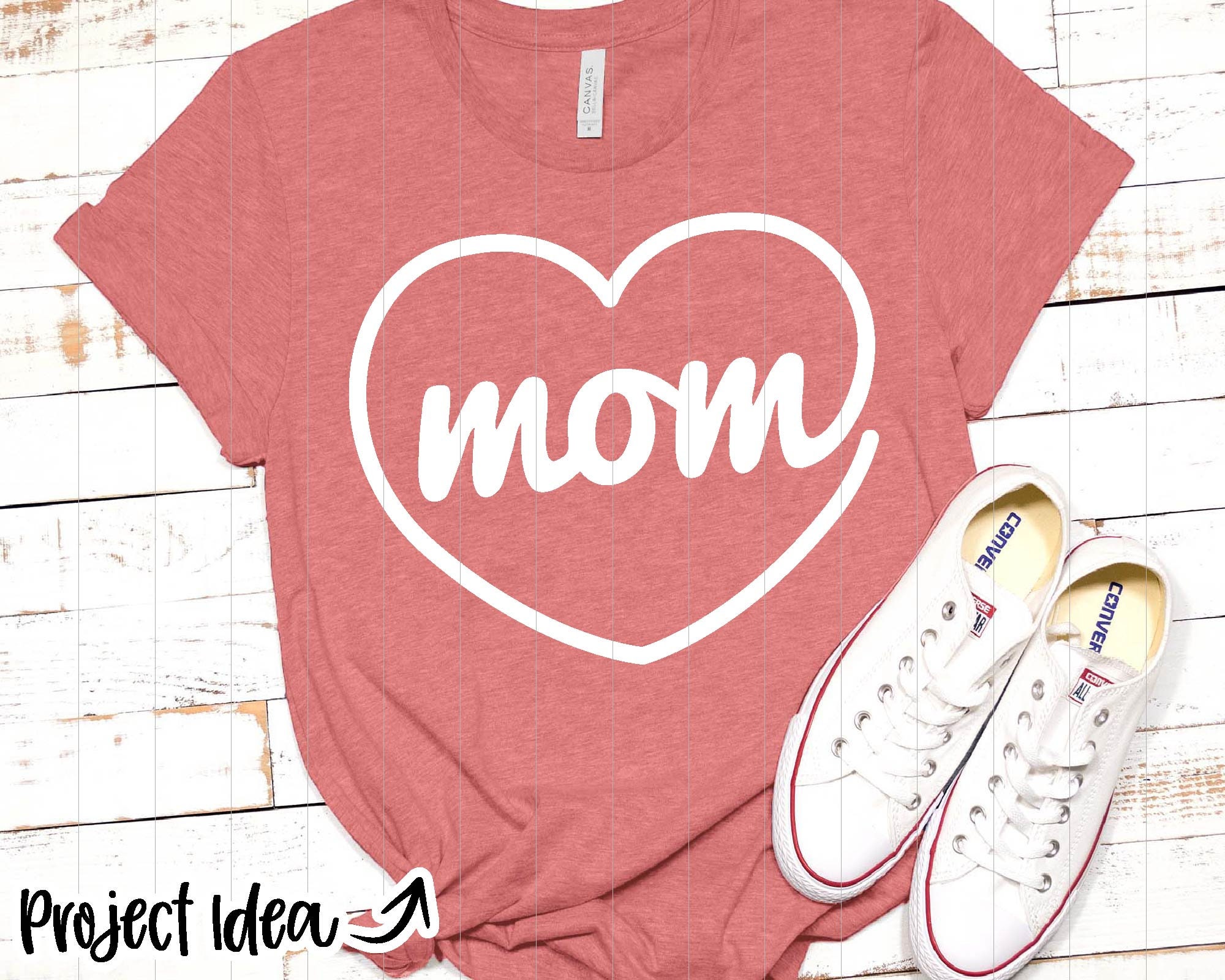 Mom Heart Digital Download Print File Cricut Silhouette | Etsy