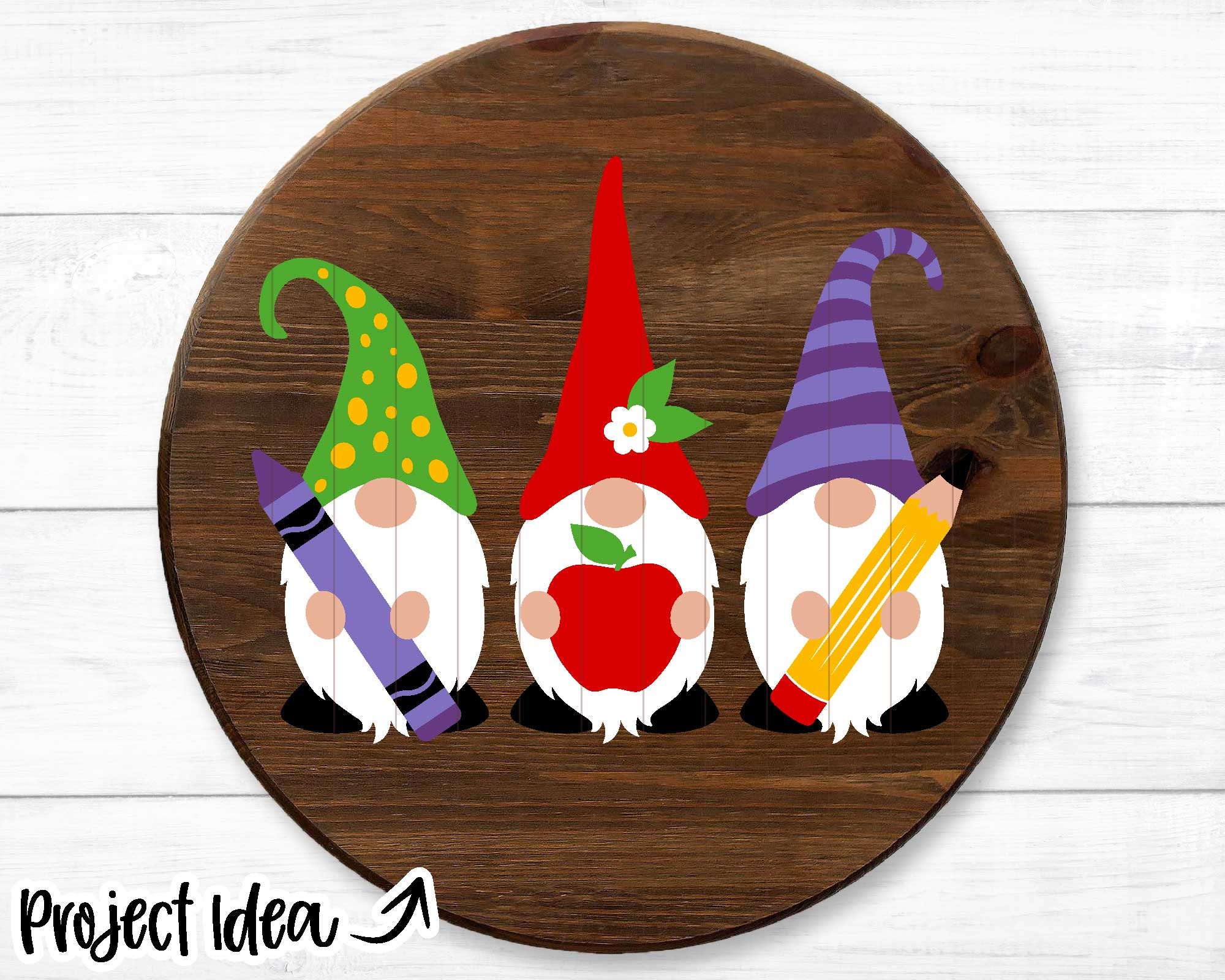 Three Gnomes Back to School Digital Download Print File | Etsy