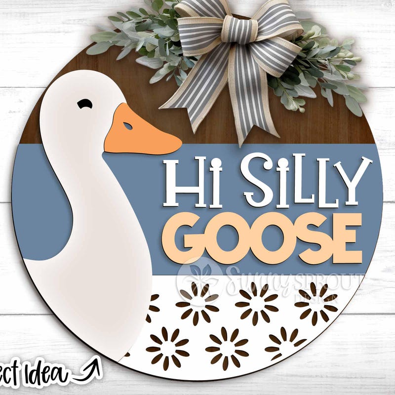 Silly Goose Svg Wood - Etsy