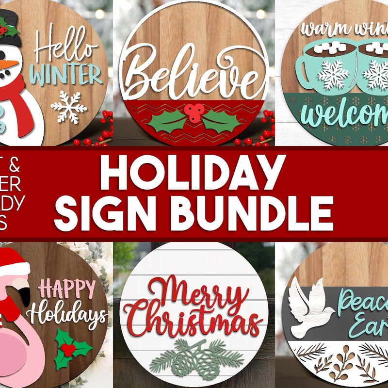 Holiday Signs - Etsy