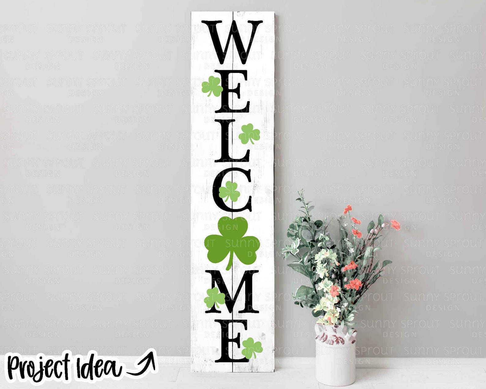 Welcome Clover Svg Porch Sign Svg St Patricks Day Svg - Etsy