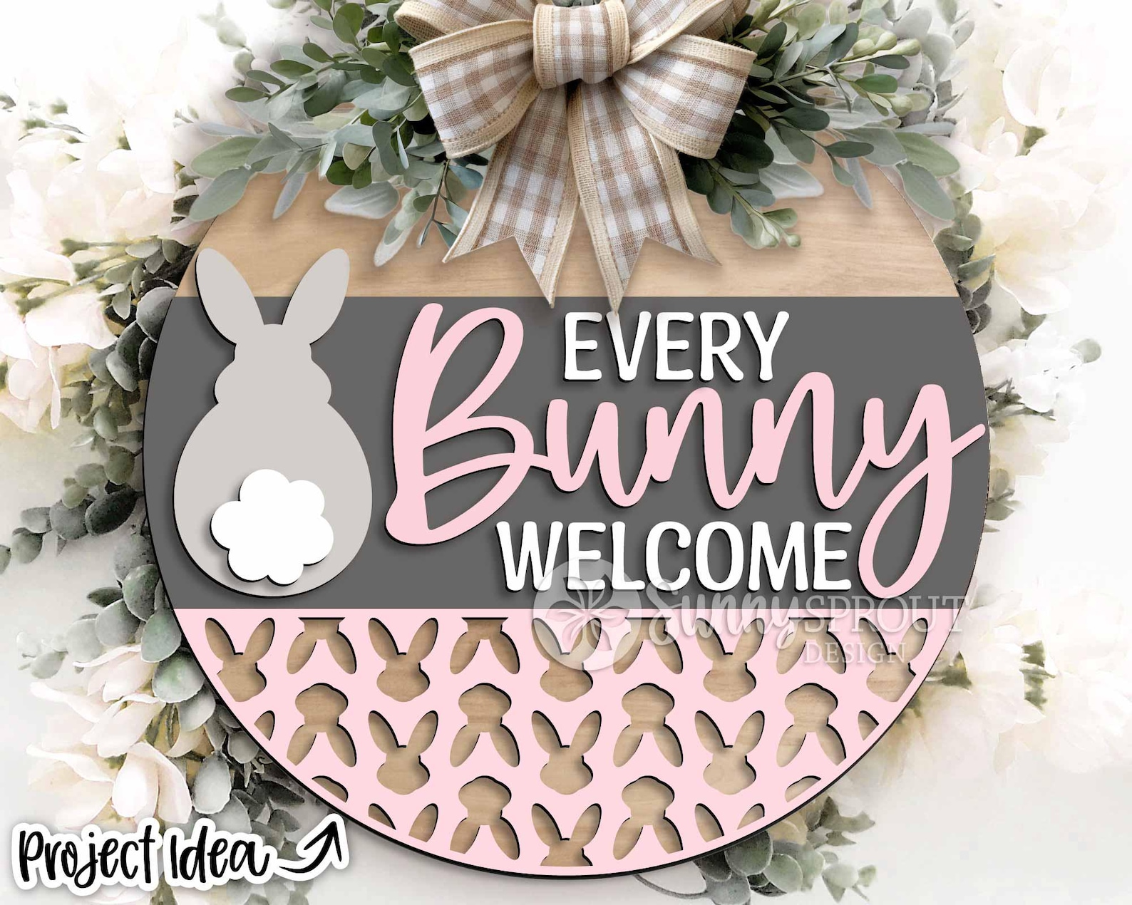 Every Bunny Welcome Sign, Digital Download, SVG Laser Cut File, Cricut ...