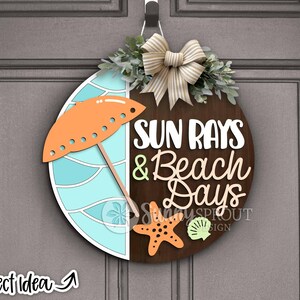 Sun Rays & Beach Days Sign, Digital Download, SVG Laser Cut File ...
