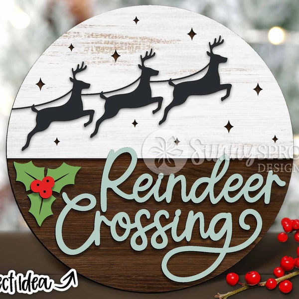 Reindeer Welcome Svg - Etsy