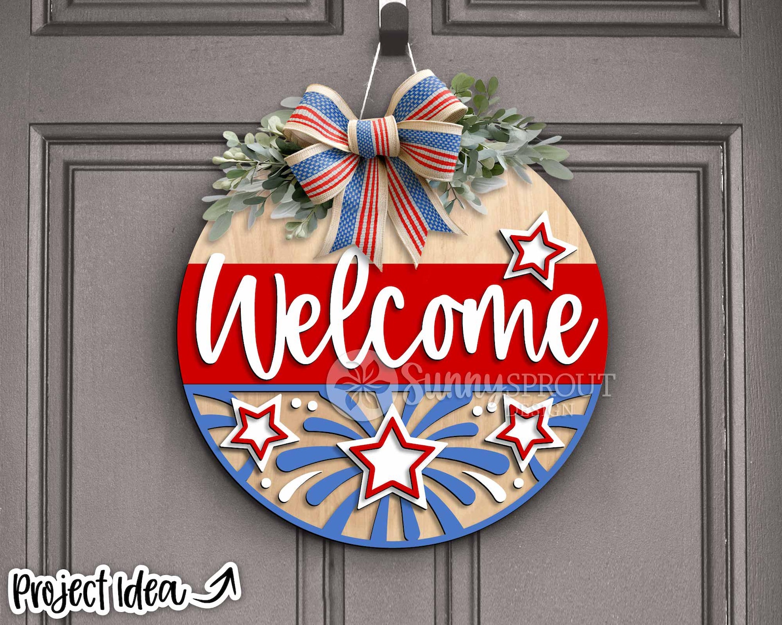 Welcome Fireworks Stars Sign, Digital Download, SVG Laser Cut File ...