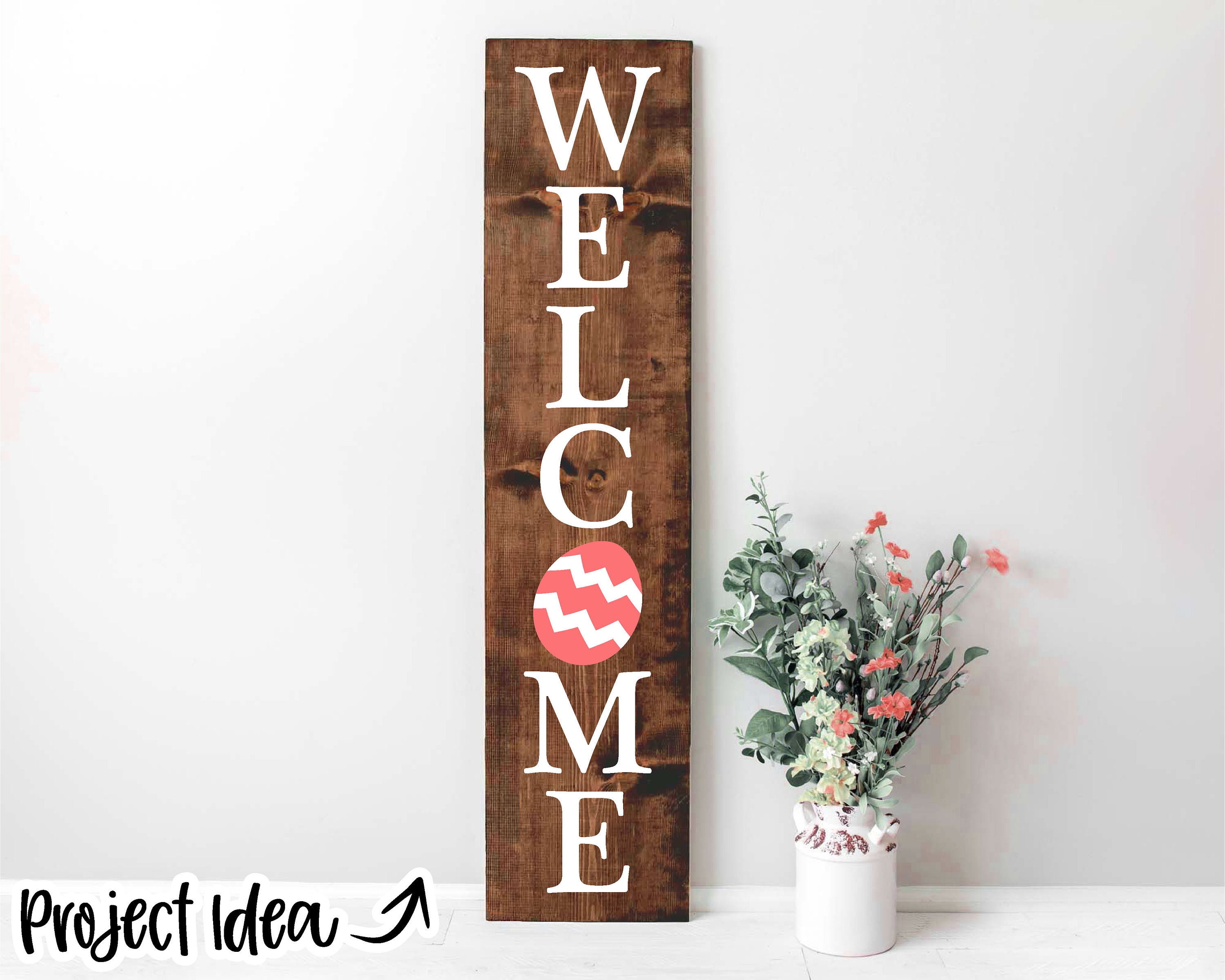 Welcome Porch Sign With Letter "o" Graphics, Digital Download, Cricut ...