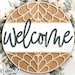 Welcome Boho Pattern Sign, Digital Download, Round Door Hanger Svg ...