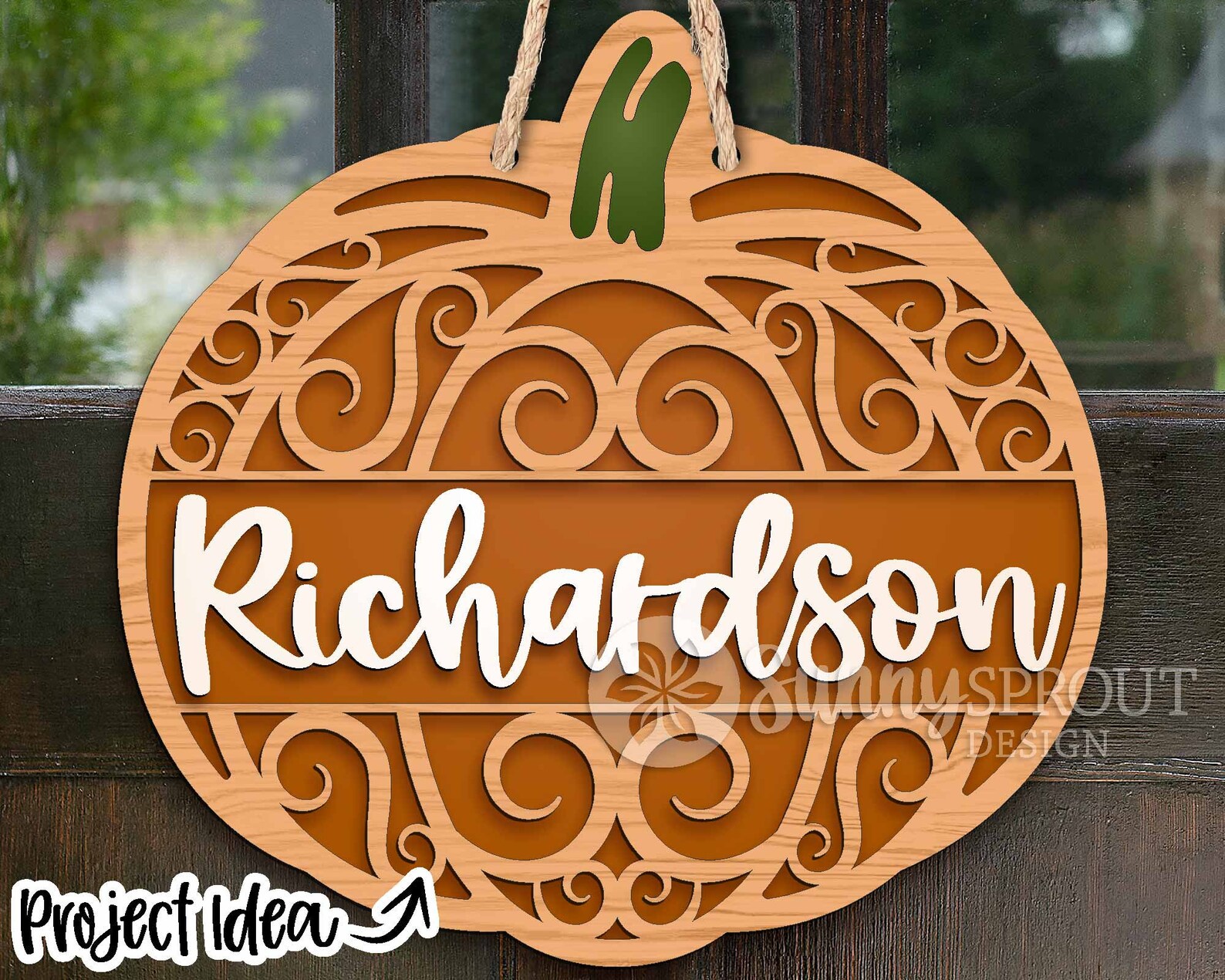 Thanksgiving Laser Sign Bundle, Round Door Hanger, Glowforge Laser File ...
