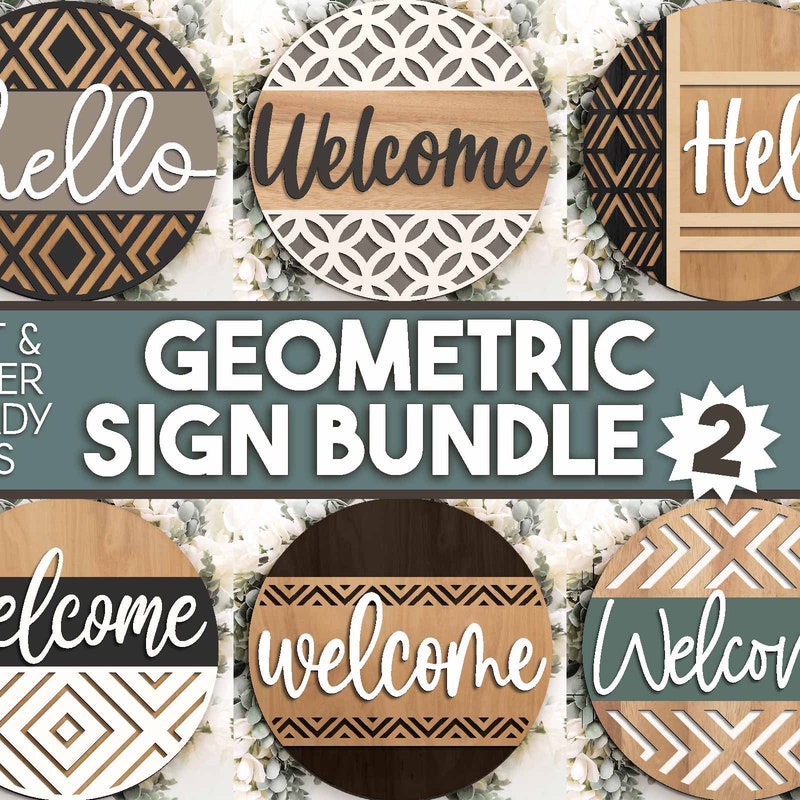 Round Welcome Signs for Front Door - Etsy