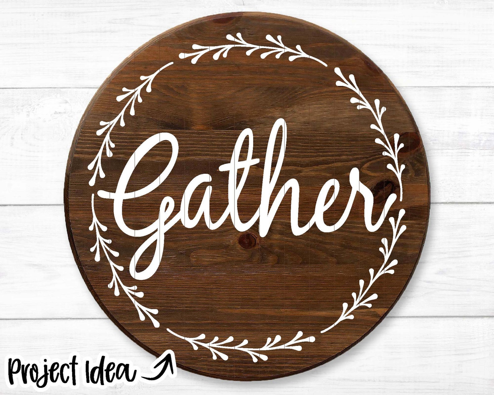 Gather Round Wreath SVG, Digital Download, Cricut Cut File, Silhouette ...