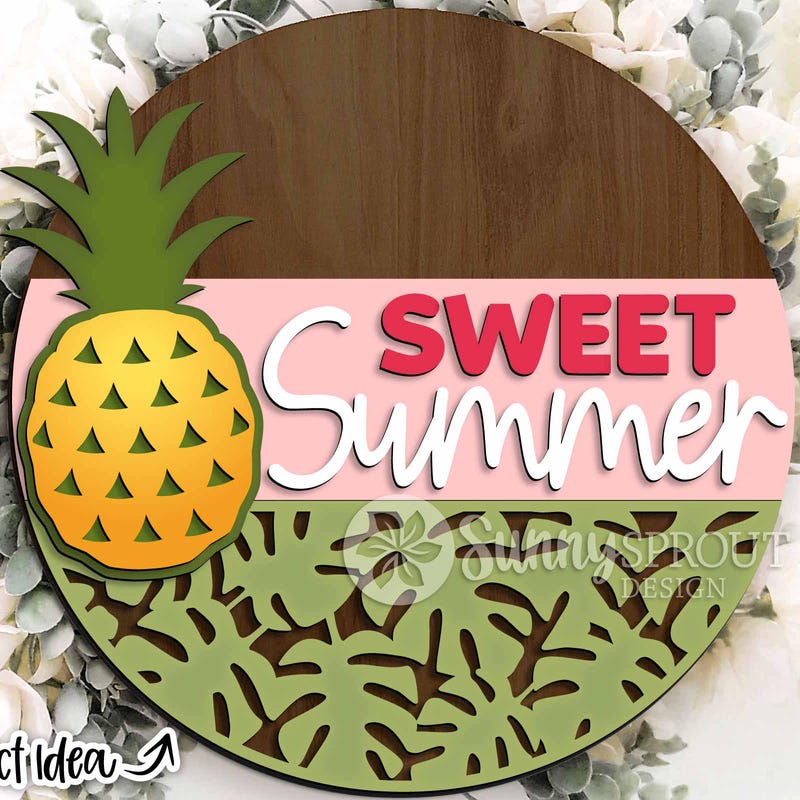 Pineapple Door Decor - Etsy