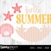 Hello Summer Seashells Sign | Digital Download | SVG Laser Cut File ...