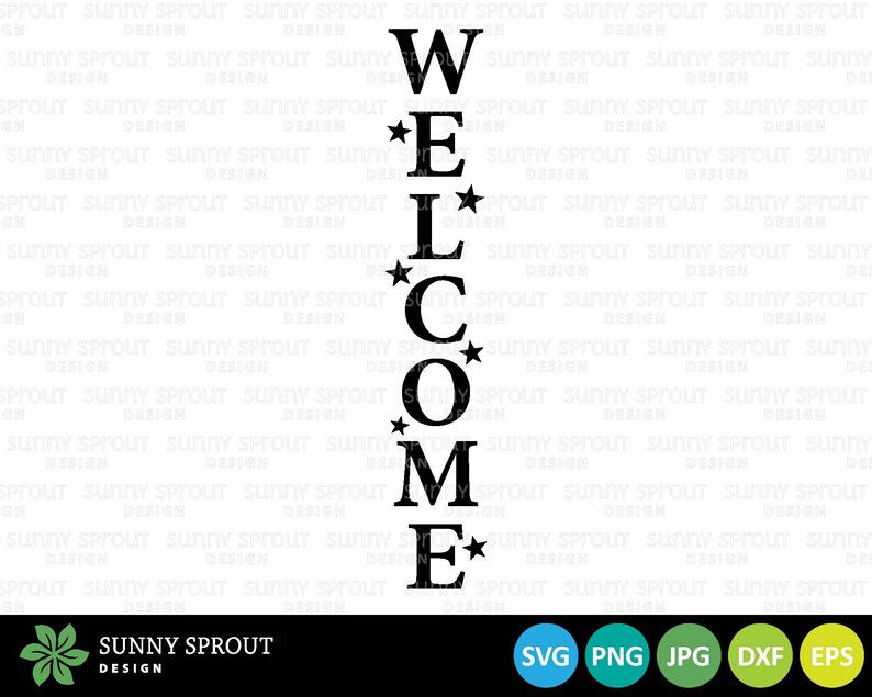 Welcome Star Patriotic Porch Sign Digital Download Print - Etsy