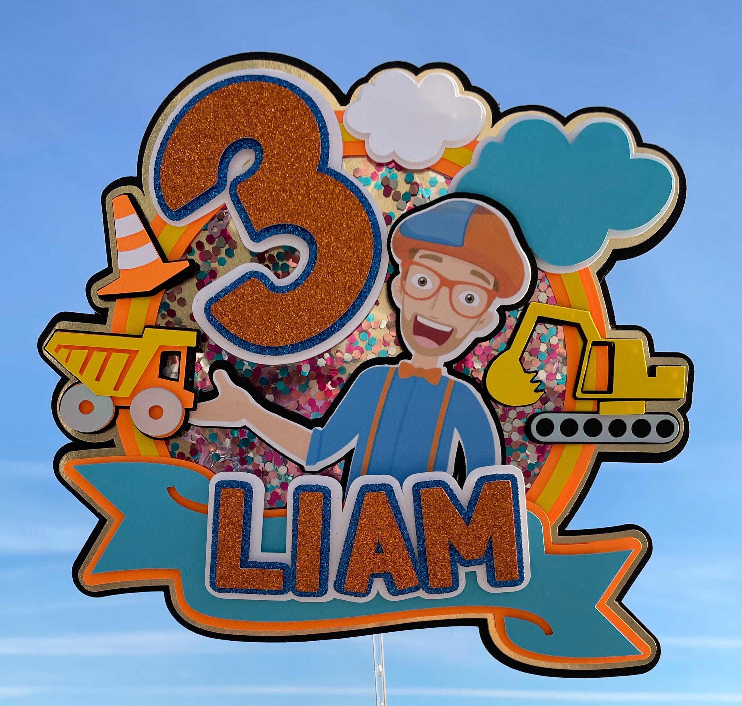 Blippi Customized Topper / Blippi Cake Topper / Blippi - Etsy UK