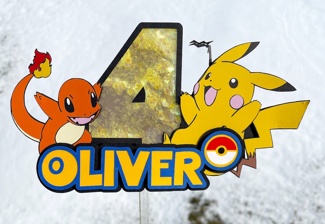 Customized Pikachu Pokemon Cake Topper/ Character Cake Topper - Etsy