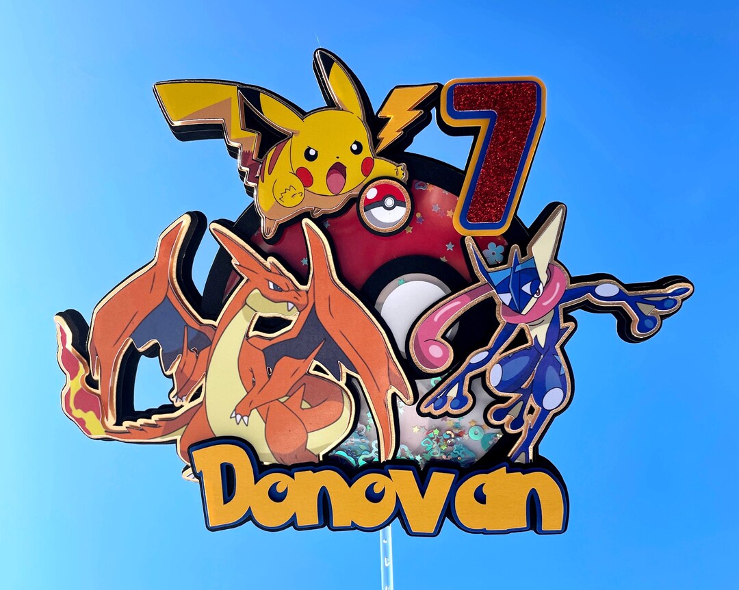 Customized Pokemon Cake Topper/ Charmander Deco Party / Pikachu ...