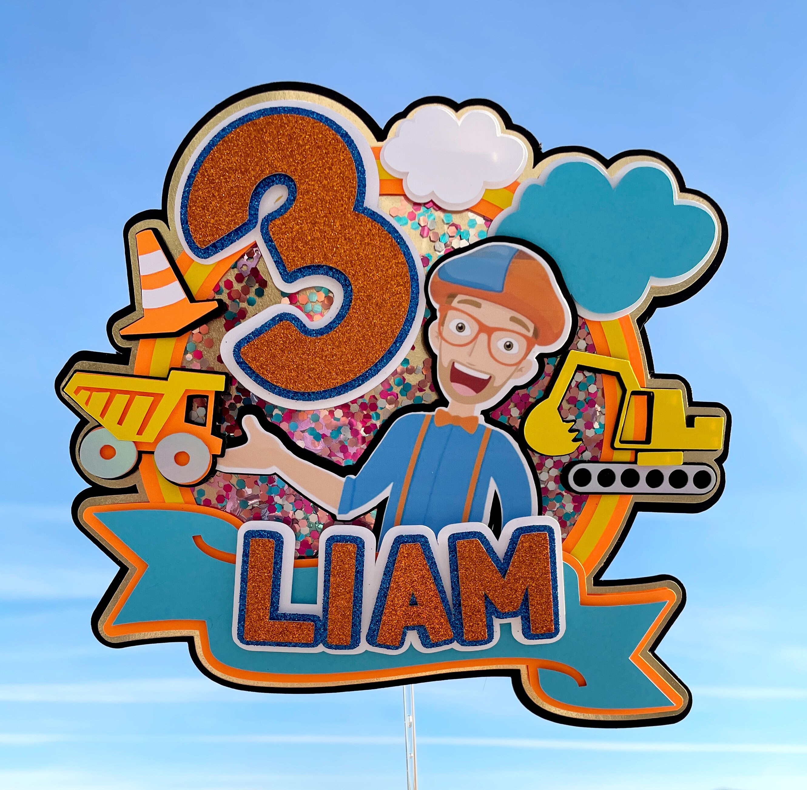 Blippi Customized Topper / Blippi Cake Topper / Blippi - Etsy UK