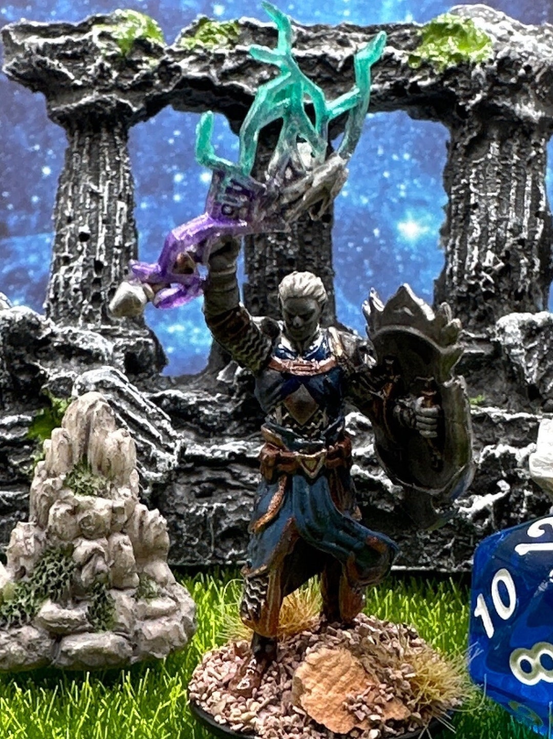 Dungeons and Dragons Miniature Dark Elf Fighter, Barbarian, Cleric ...