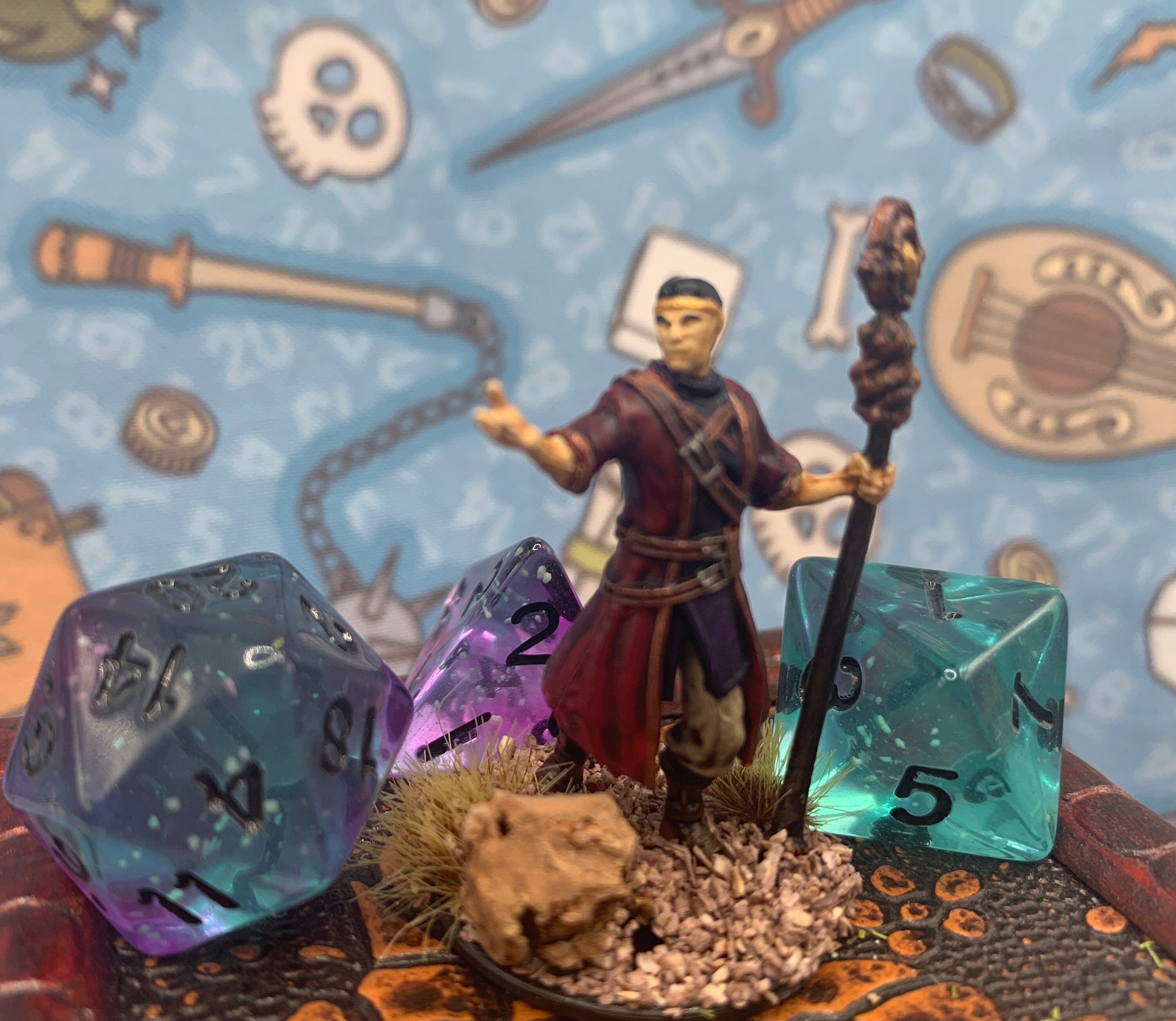 Dungeons and Dragons Miniature Sorcerer Wizard Spellcaster - Etsy