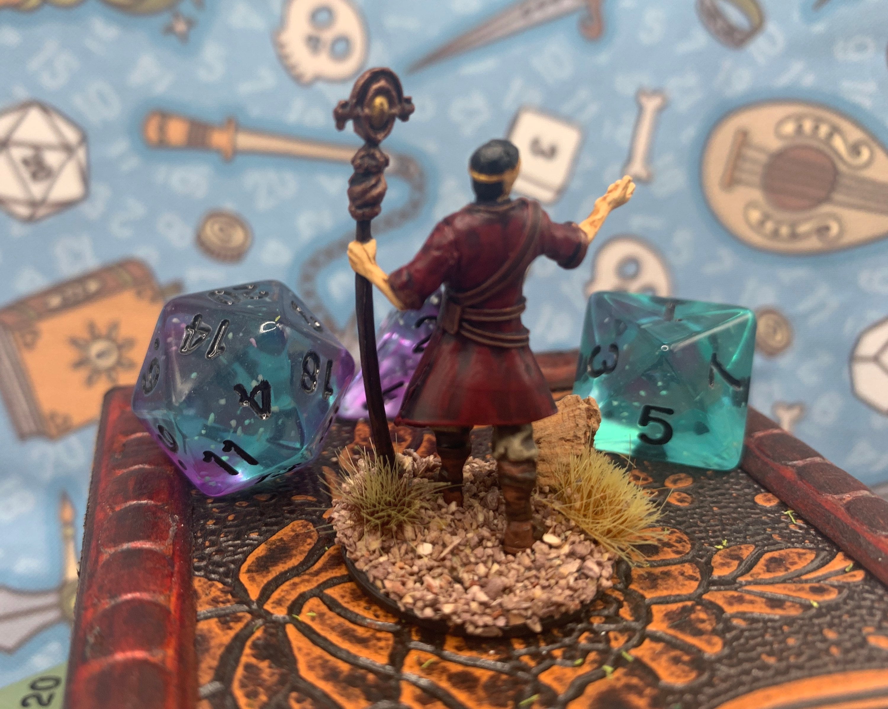 Dungeons and Dragons Miniature Sorcerer Wizard Spellcaster - Etsy