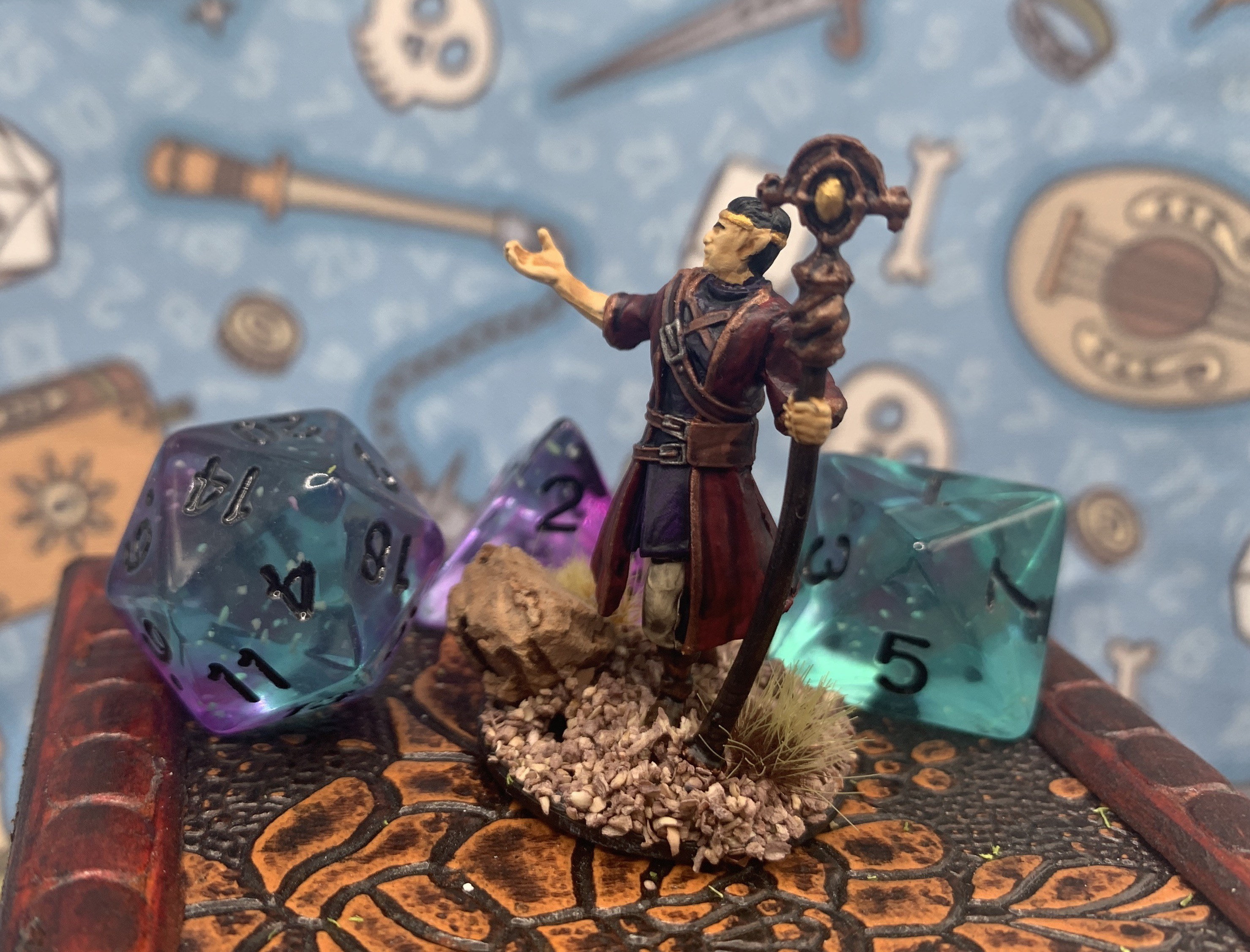 Dungeons and Dragons Miniature Sorcerer Wizard Spellcaster - Etsy