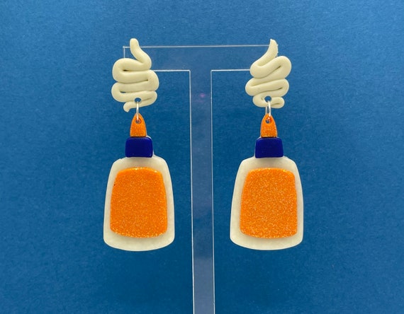 Back to School Teacher Themed Glue Bottle Polymer Clay - Etsy