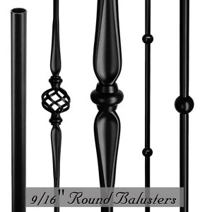 Round Iron Balusters Easy Installation Iron Baluster Can - Etsy