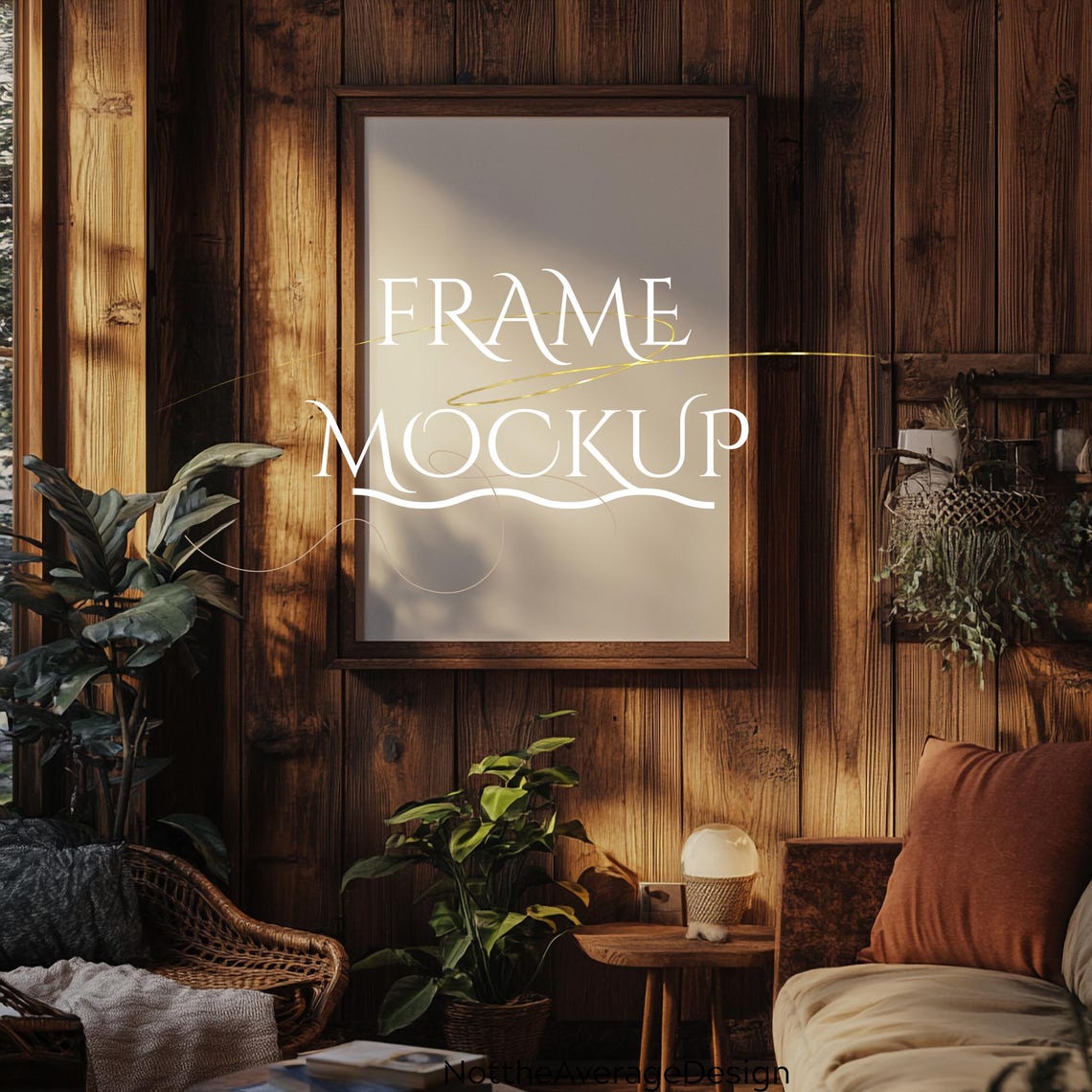 5x7 Frame Canva PSD Mockup Template, Poster Wall Art Photo Painting ...