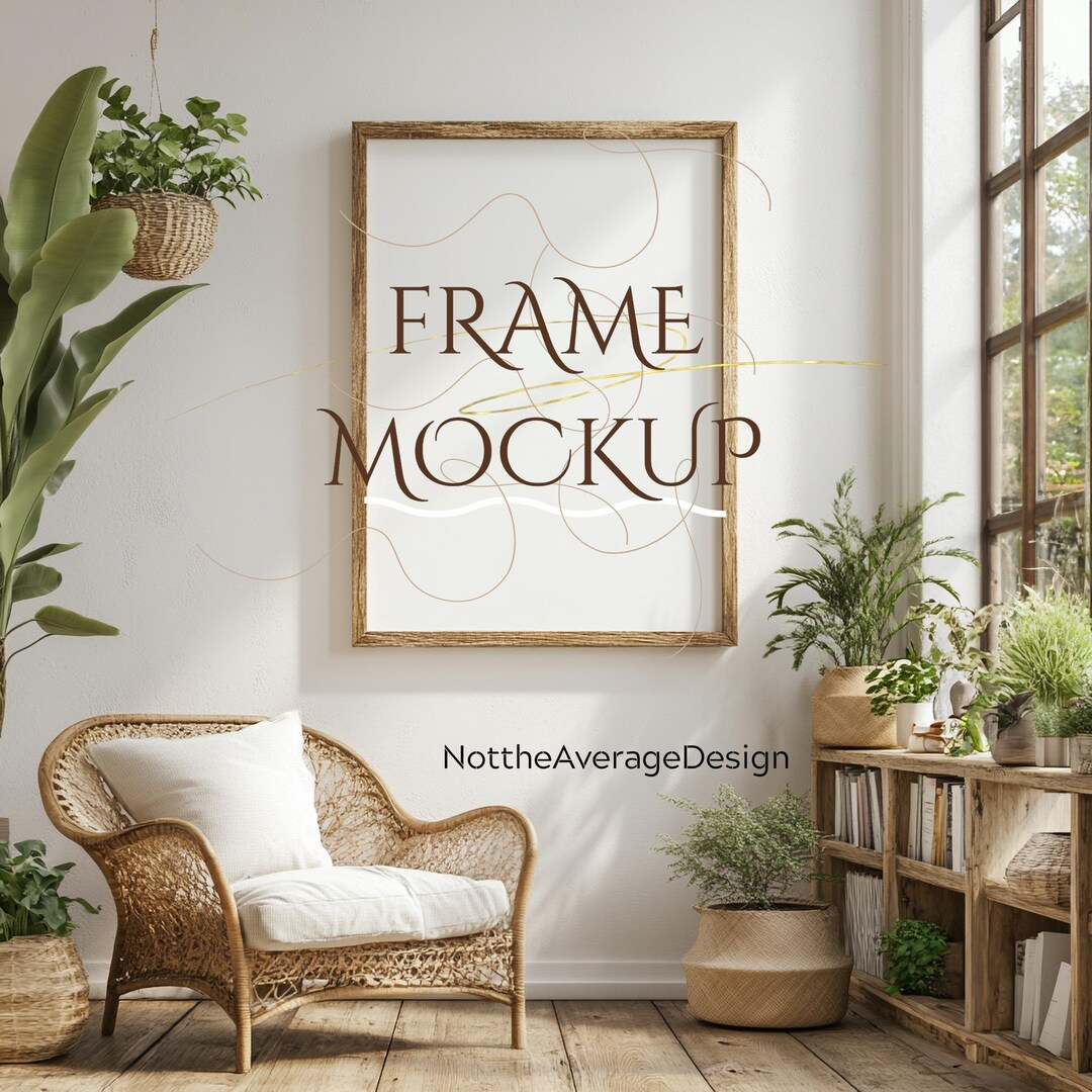 5x7 Frame Canva PSD Mockup Template, Buy5get50%off Bundle Sale Poster ...