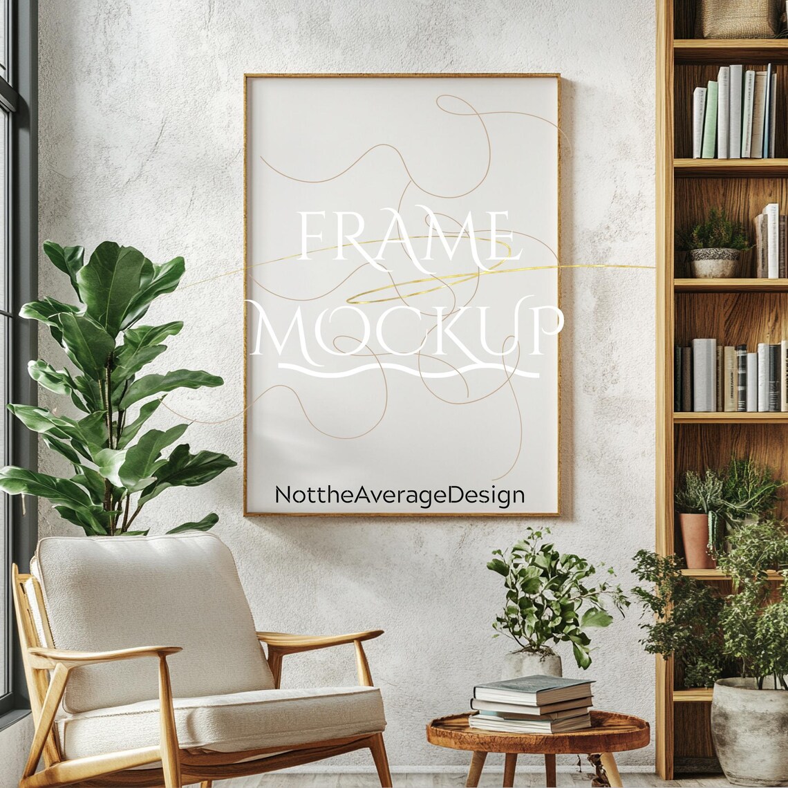 5x7 Frame Canva PSD Mockup Template, Poster Wall Art Photo Painting ...