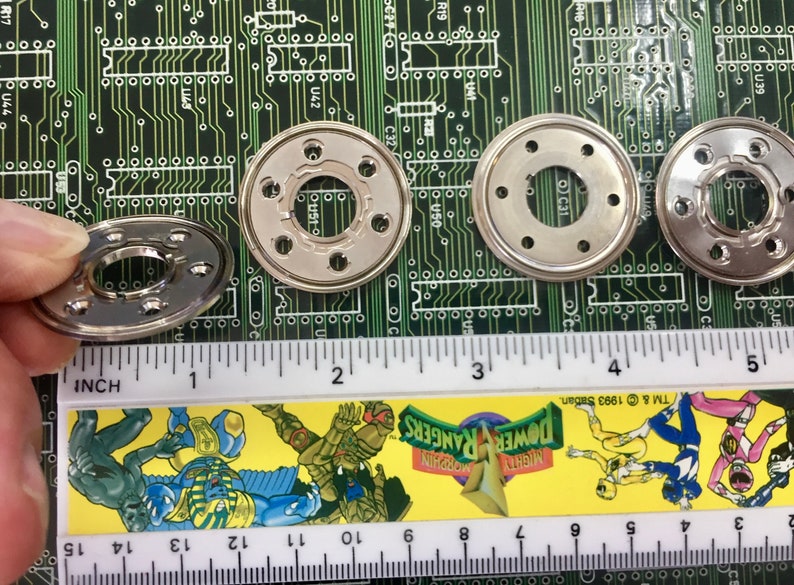 4 Thin Aluminium Hard Drive Rings Jewelry Crafts Technology Jewelry ...