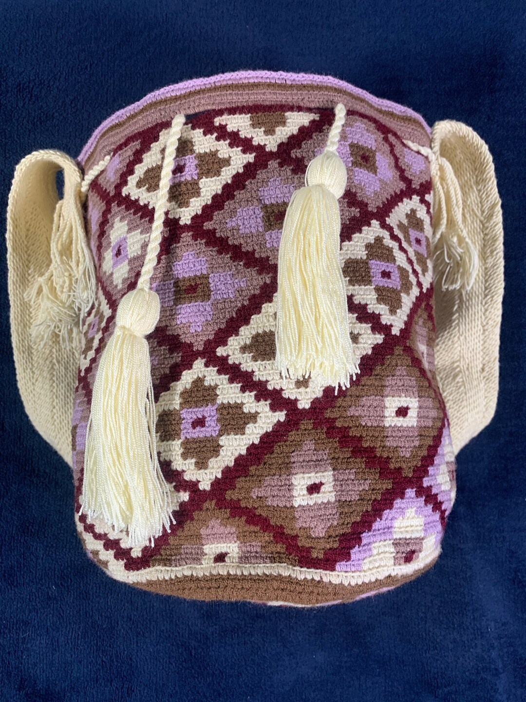 Wayuu Mochila Bag. Original Crochet Crossbody, Handmade Colombian ...