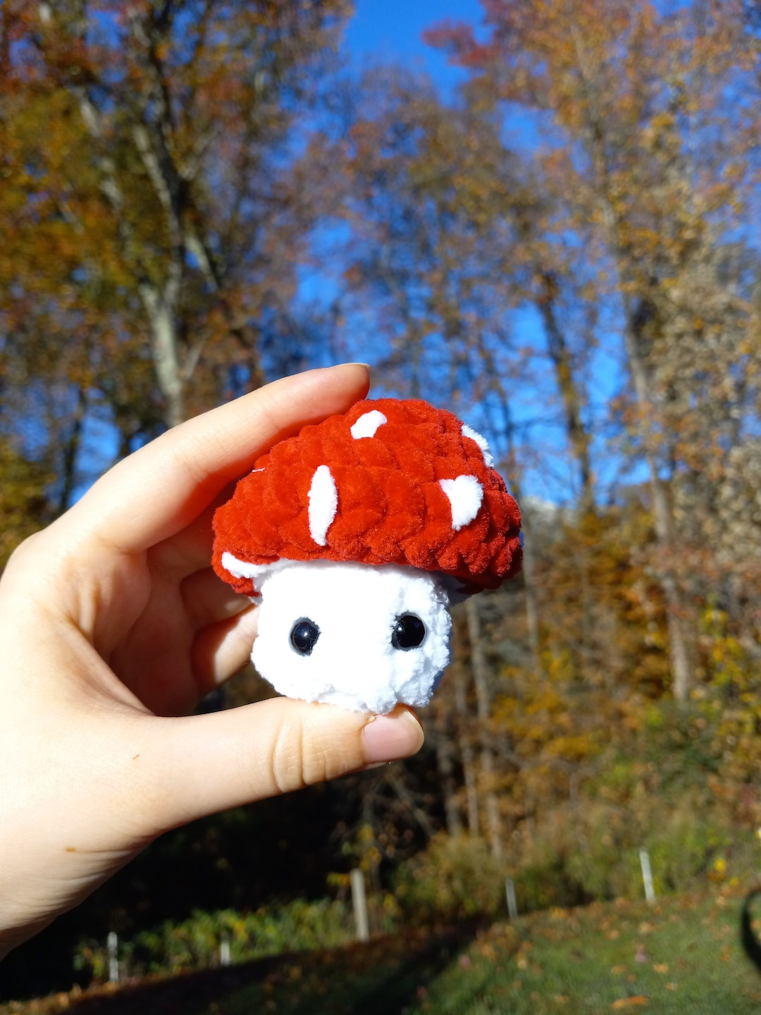 Crochet Amigurumi Mini Mushroom Pop-it Toy | Stress Relief| Fidget Toy ...