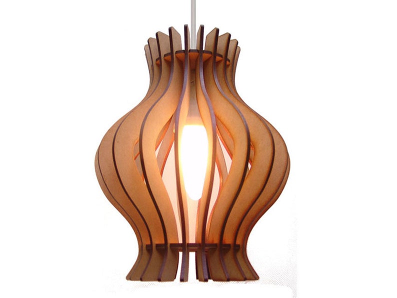 JJlamp Flower MDF Wood Lamp / Wooden Lamp Shade / Hanging Lamp | Etsy