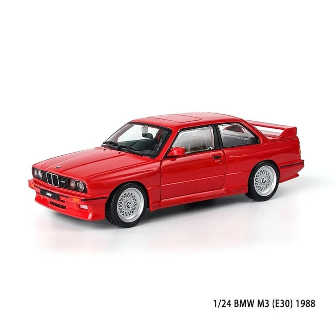 BMW M3 E30 1988 Alloy Scale Model Car 1/24 Luxury Vehicle Diecast Car ...