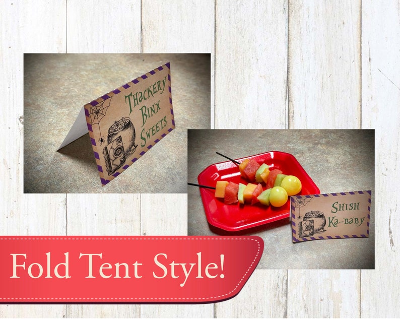 Hocus Pocus Food Labels Printable Party Food Tags Party - Etsy