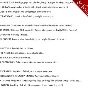 Hocus Pocus Party Food Labels: Sanderson Sisters Theme (printable) - Etsy