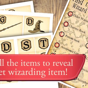 Wizard Scavenger Hunt: Editable Party Game (digital Download) - Etsy