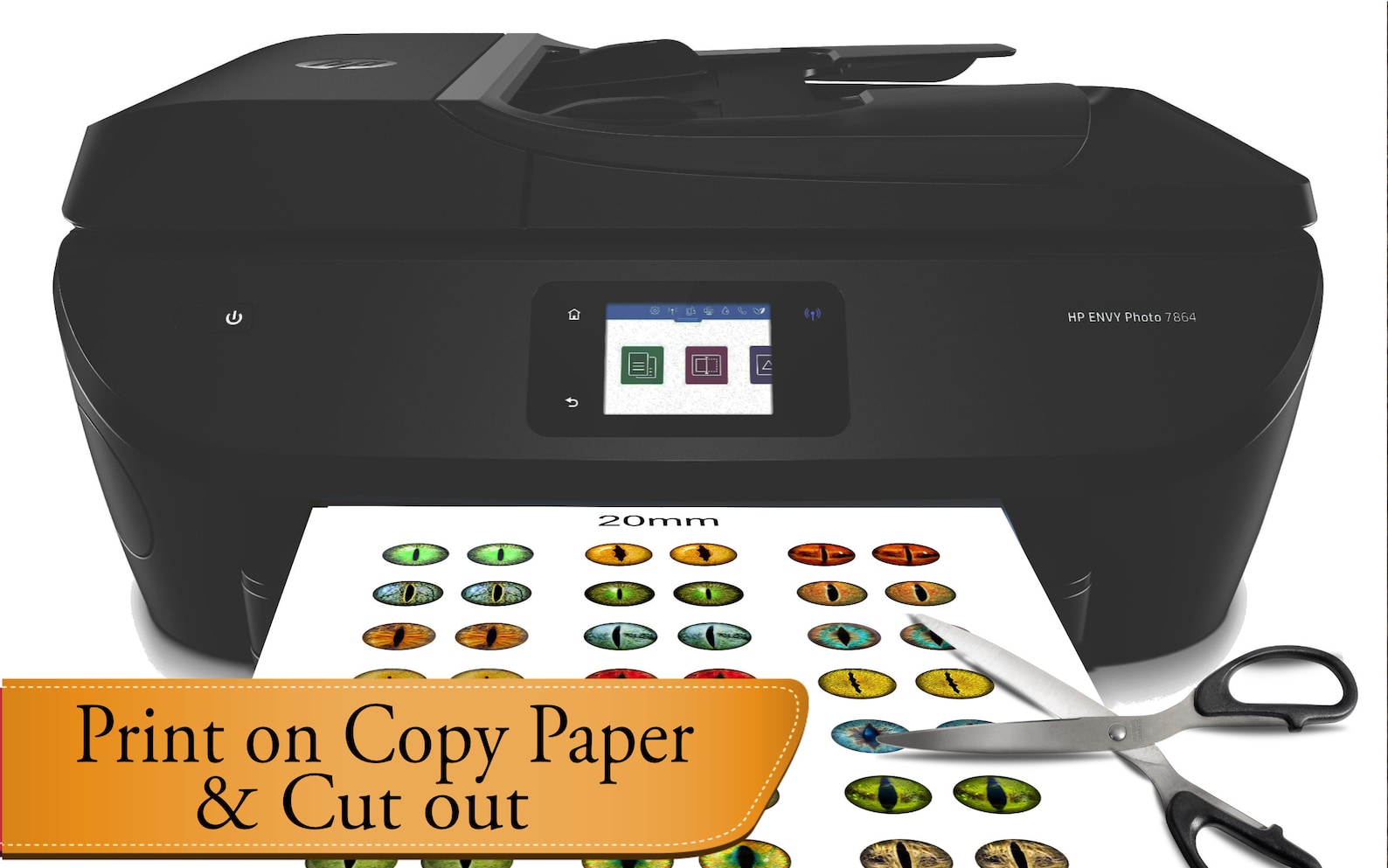 Printable Eyes Realistic Irises Slit Pupils Animal Monster | Etsy