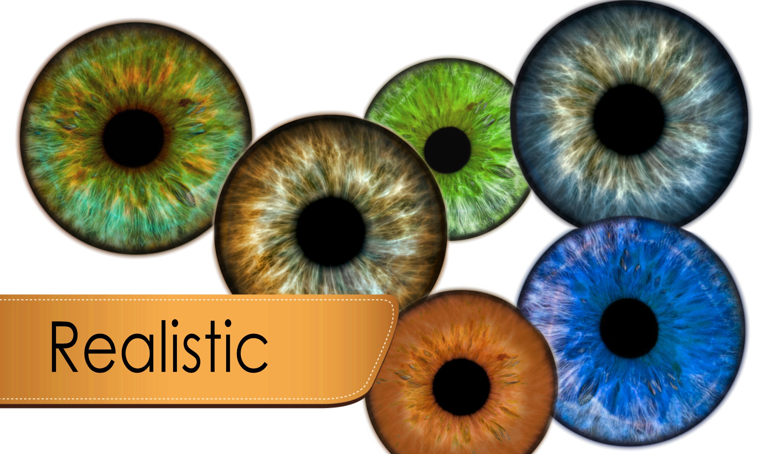 Doll Eyes Realistic Irises Download for Mini Bottle Caps - Etsy