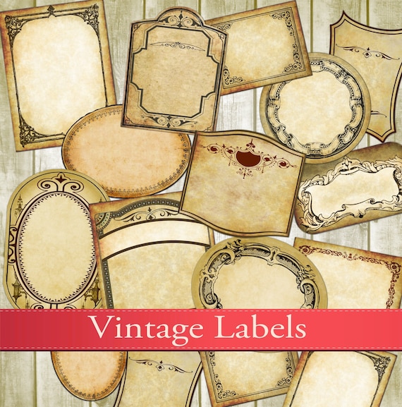 Realistic Vintage Potion Labels Apothecary Jar Label - Etsy